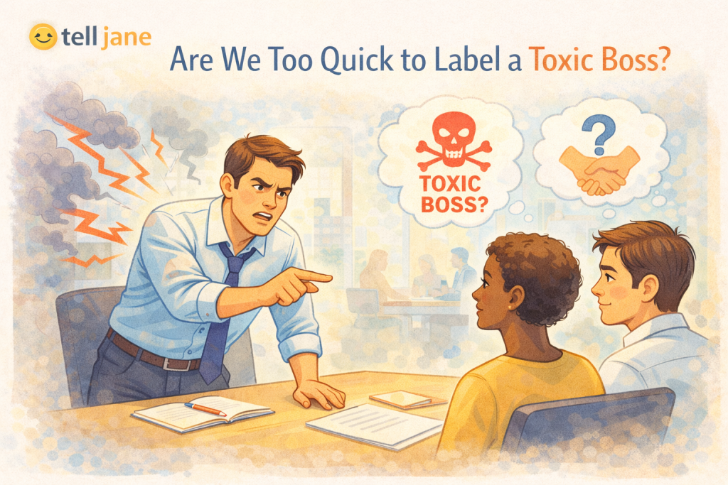 Are we too quick to label a toxic boss? - Tell Jane